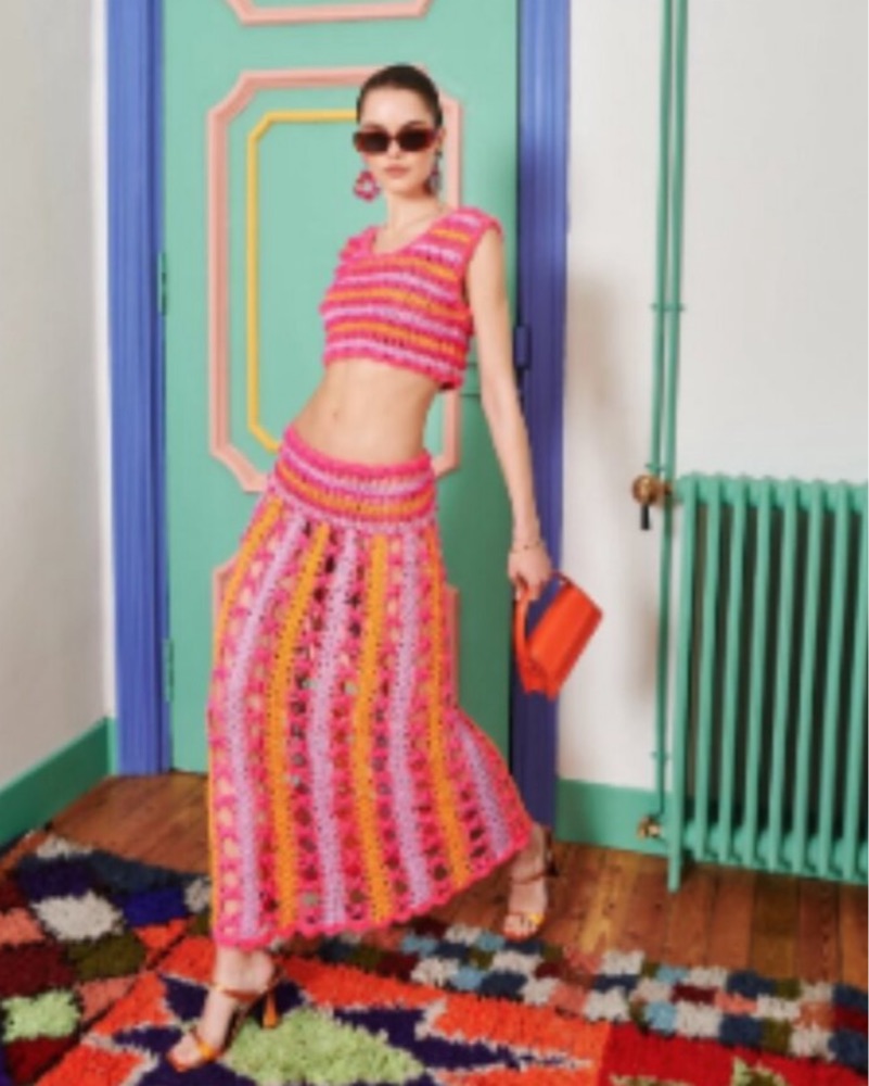 CeliaB X Revolve Gaia Top Skirt Set by CeliaB - Pickle