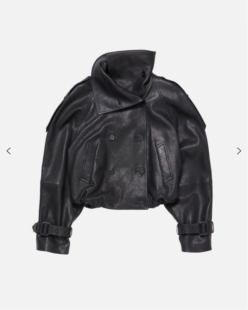 Acne Studios Leather Jacket by Acne Studios - Pickle