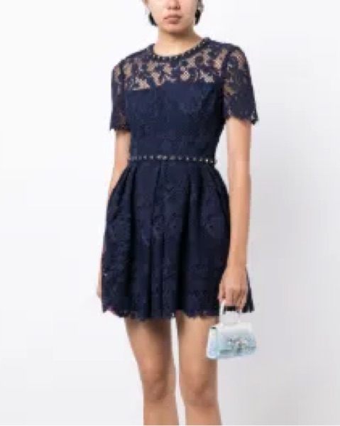 Self portrait navy Dress by Self Portrait - Pickle