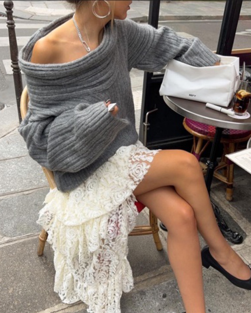 Source Unknown Off The Shoulder Sweater by Source Unknown - Pickle