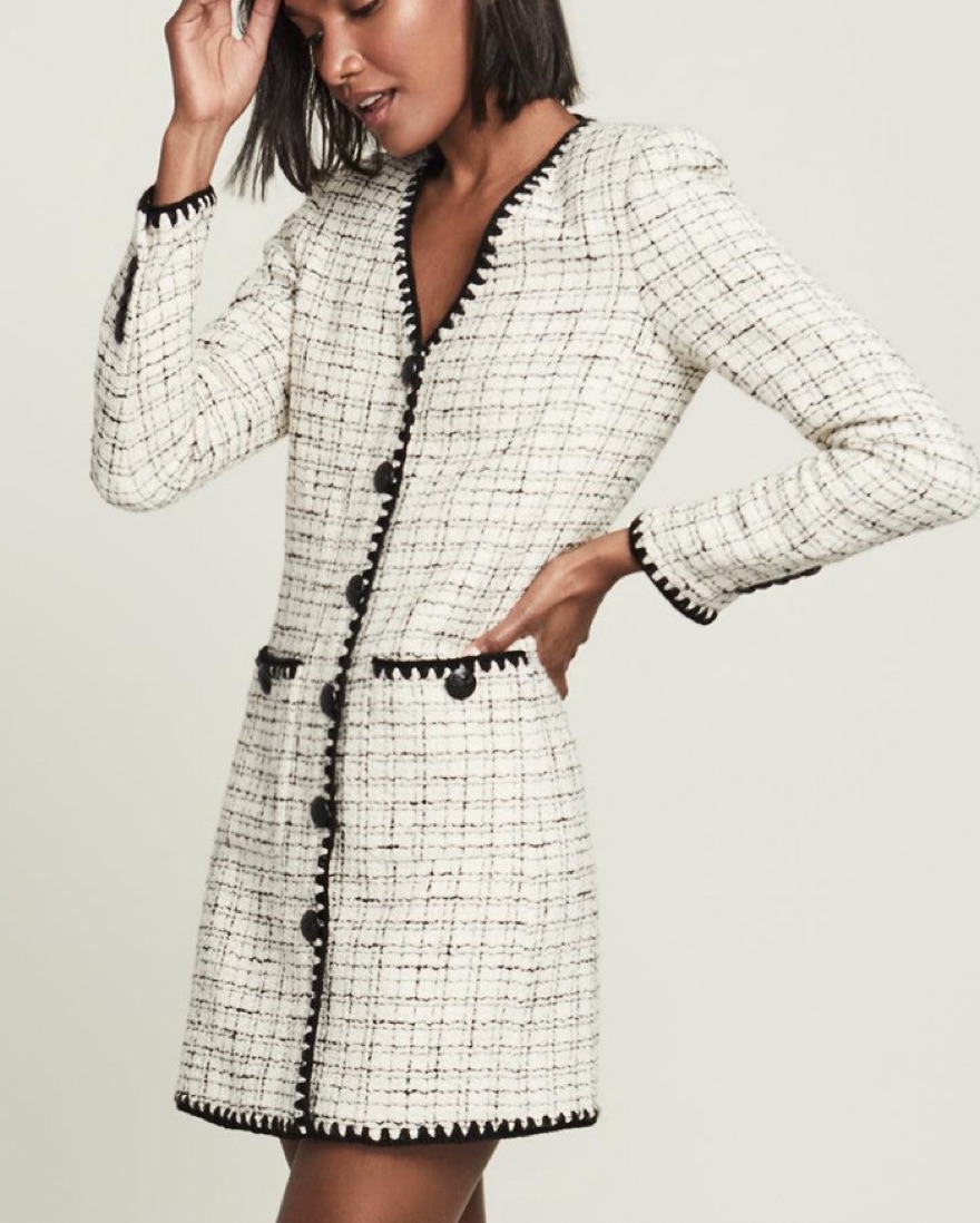 Veronica Beard Black & White Tweed Dress by Veronica Beard - Pickle