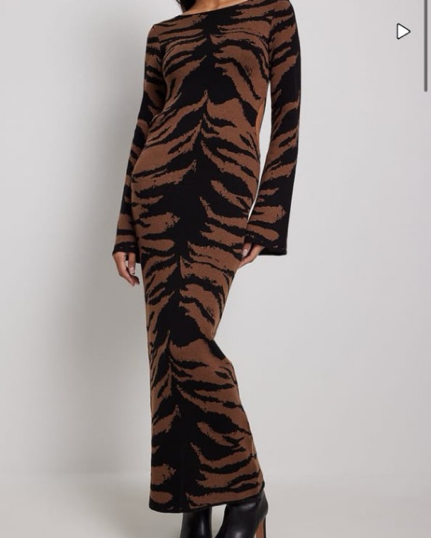 Tiger Print Sweater Dress | Pickle