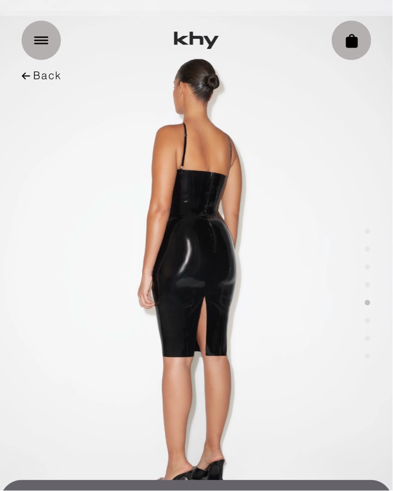 Khy X Postergirl Latex Cut Out Dress by Khy - Pickle