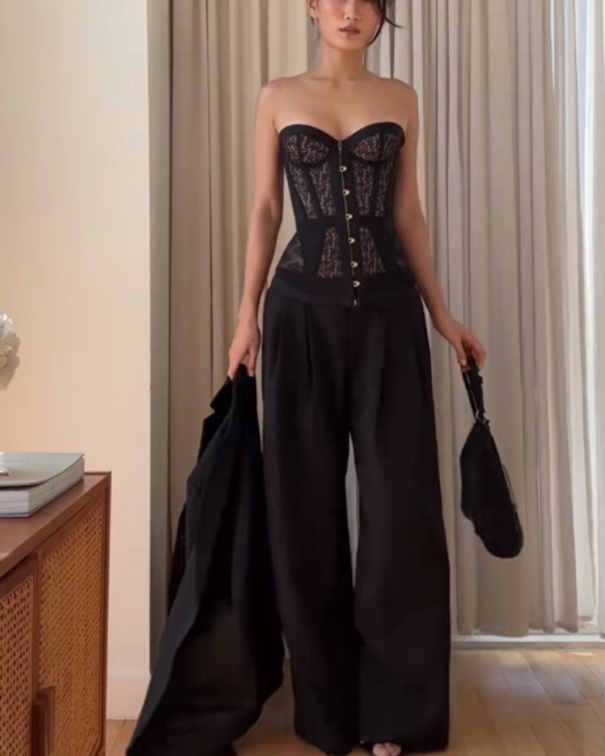 $650 agent provocateur mercy corset top by Agent Provocateur - Pickle