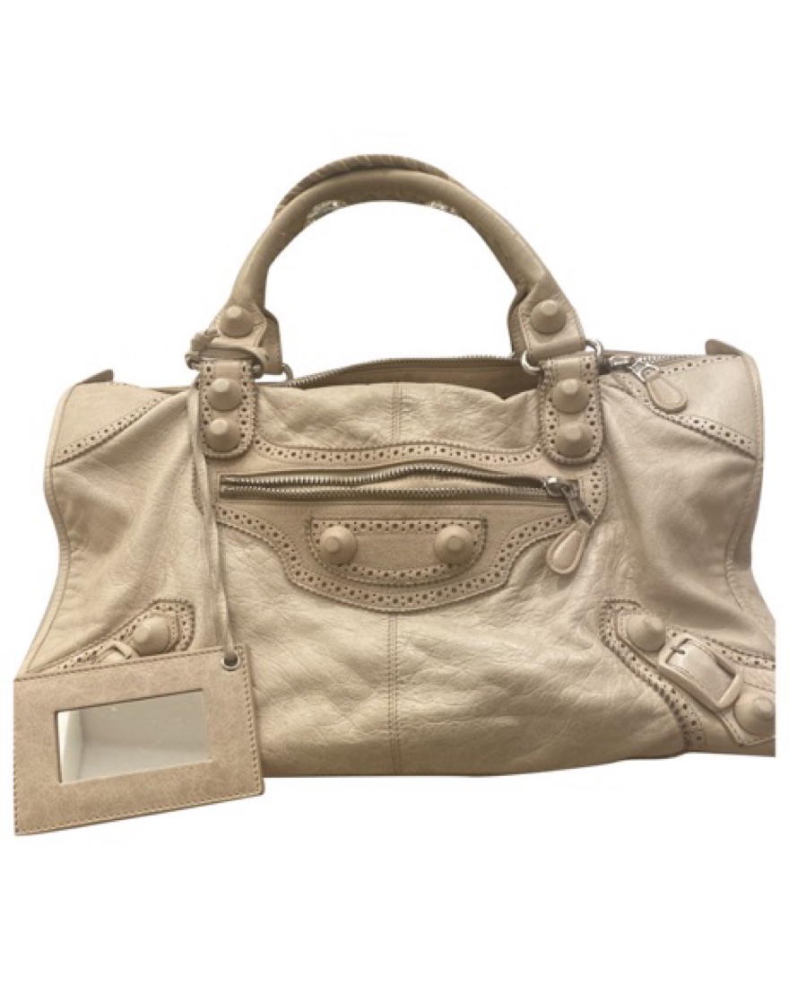 Balenciaga Tan City Bag by Balenciaga - Pickle