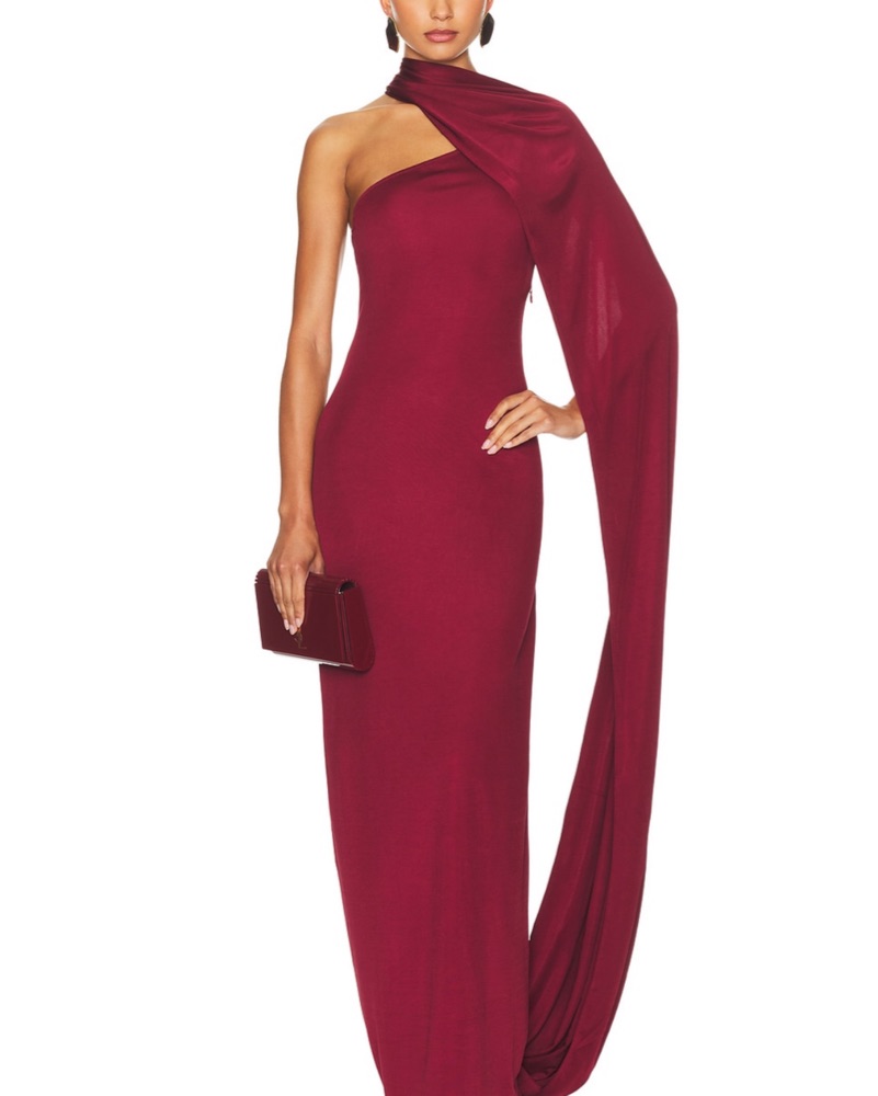 Helsa Muse Cape Dress by Helsa - Pickle