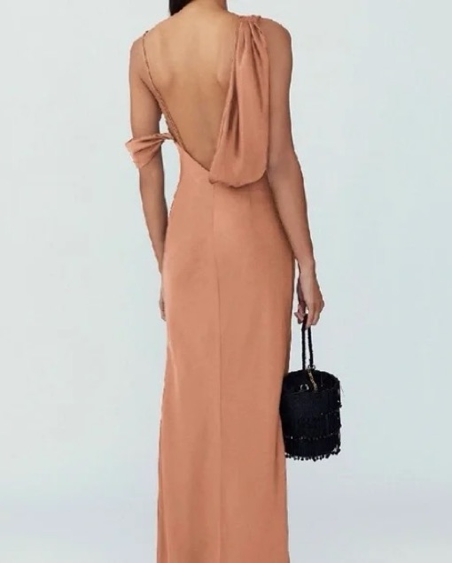 Fame & Partners Francois Chocolate Gown by Fame and Partners - Pickle