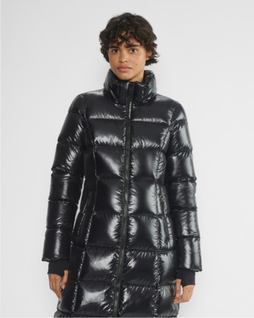 Black Shiny Superpuff by Aritzia - Pickle
