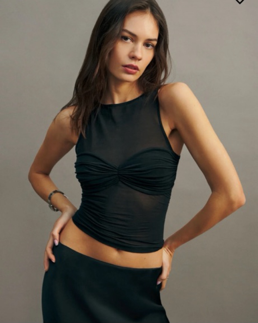 Reformation Rose Knit Top by Reformation - Pickle