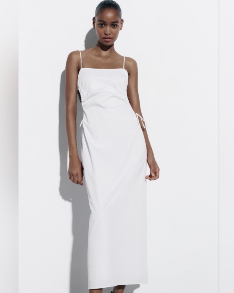 Zara White Dress With Cut Outs by Zara - Pickle