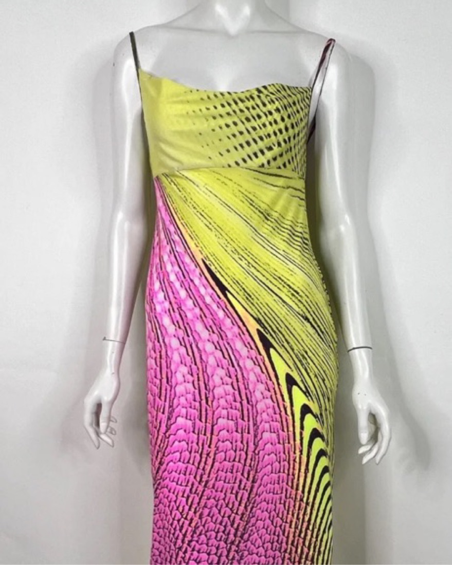 Roberto Cavalli SS2001 Print Nylon Dress by Roberto Cavalli - Pickle