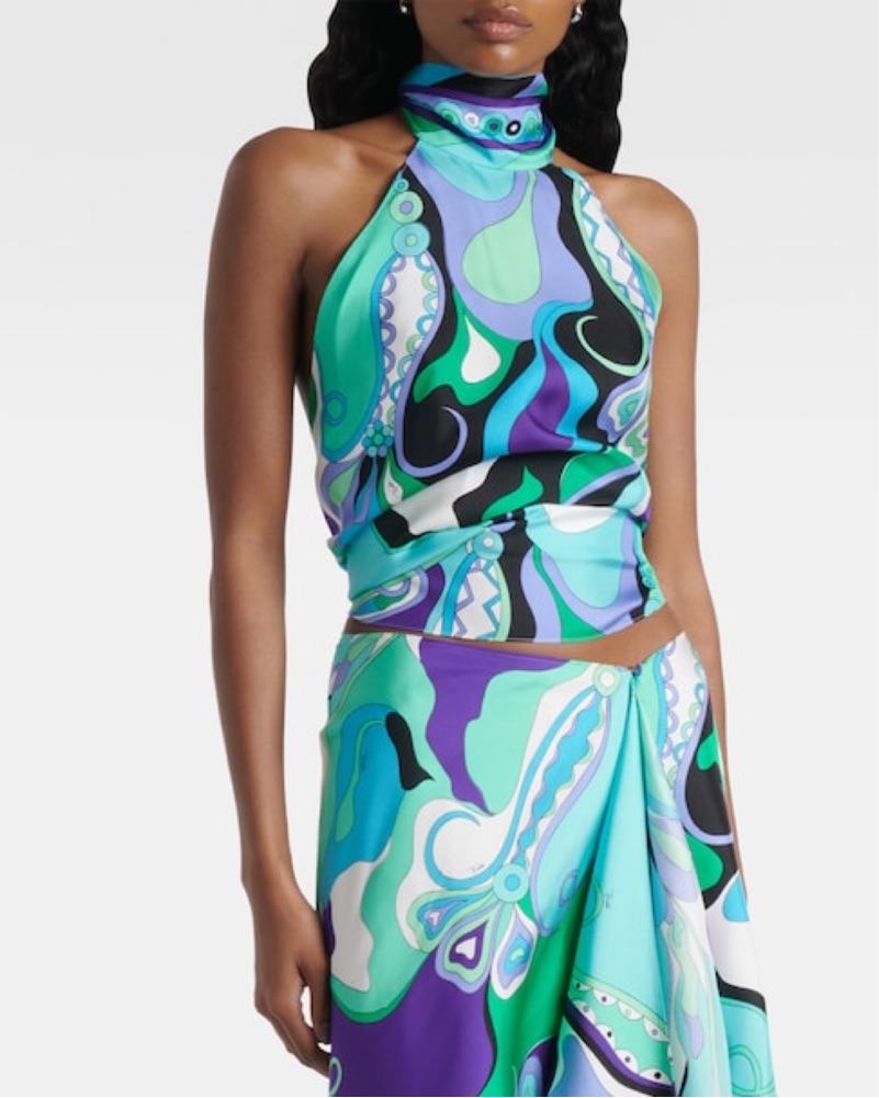 Pucci - Silk Multicolor Top by Pucci - Pickle