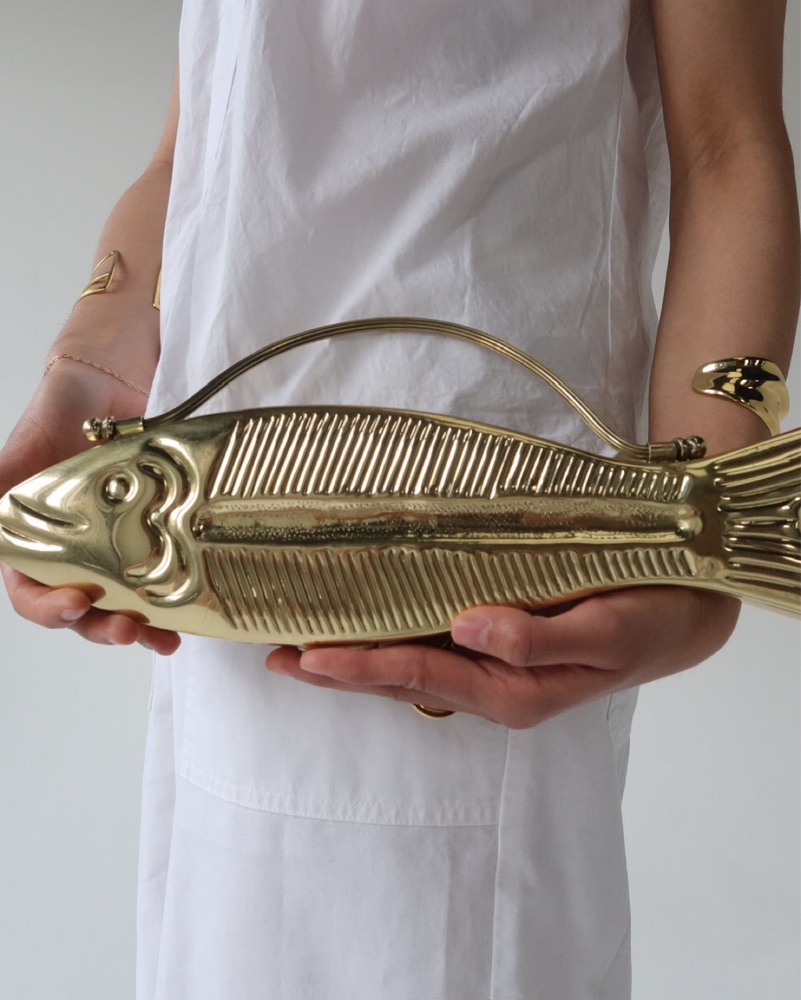 IT SUMMER BAG - Gold Fish Clutch by Vin. - Pickle