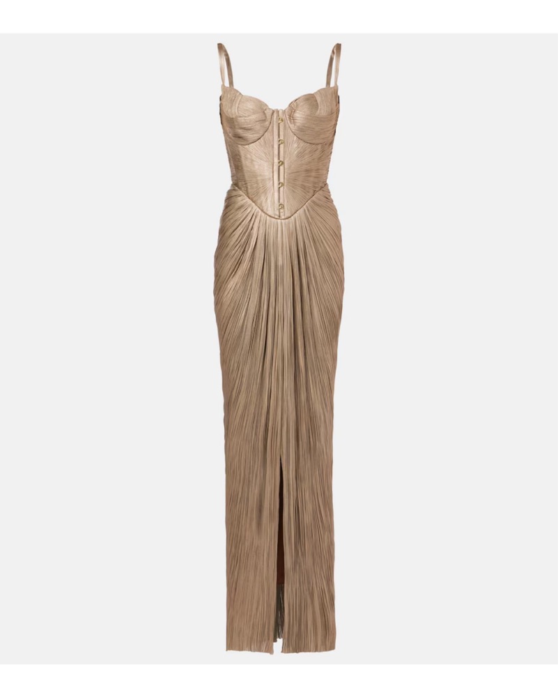 Maria Lucia Hohan Noemie Gown Gold by Maria Lucia Hohan - Pickle
