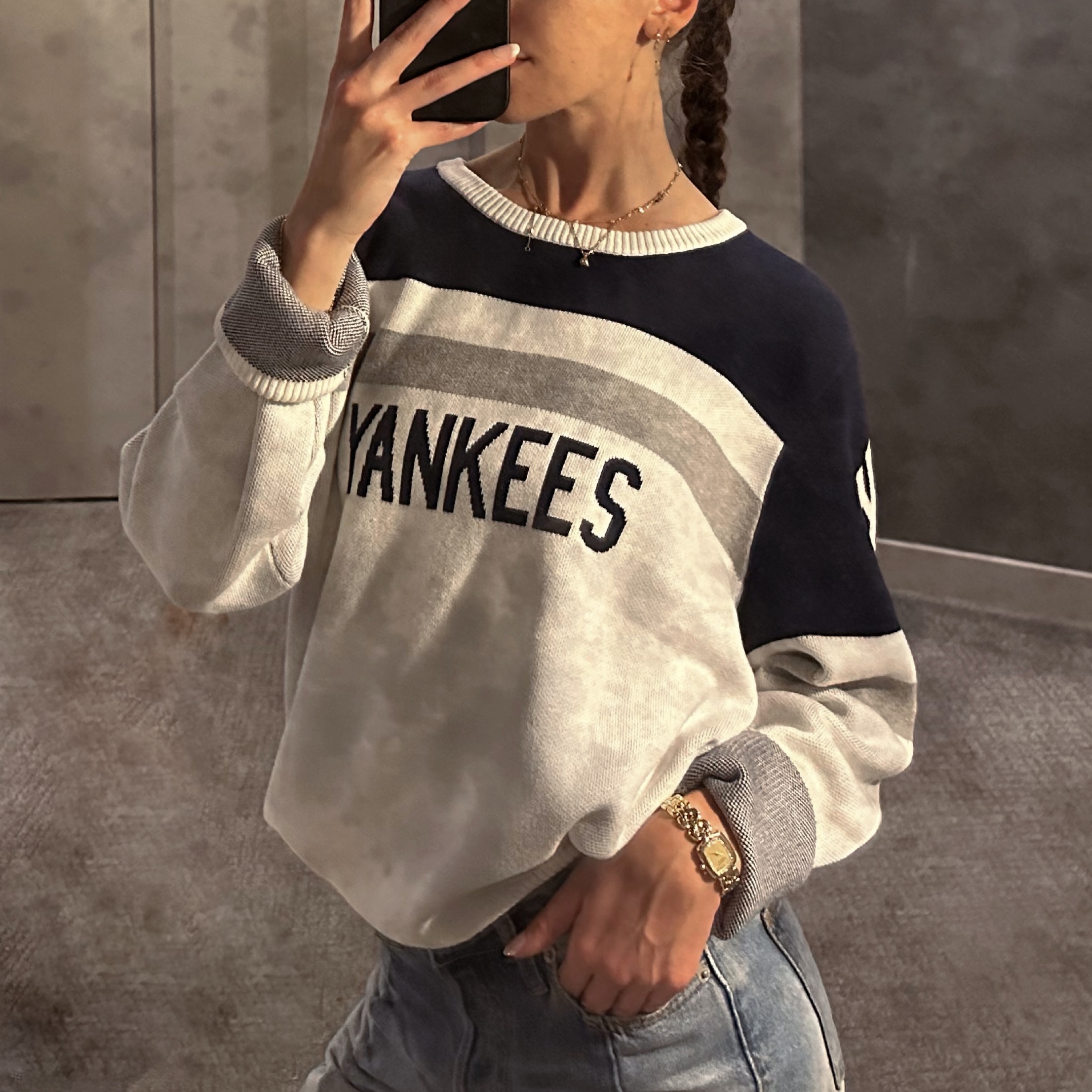 NY New York Yankee Yankees Sweater | Pickle