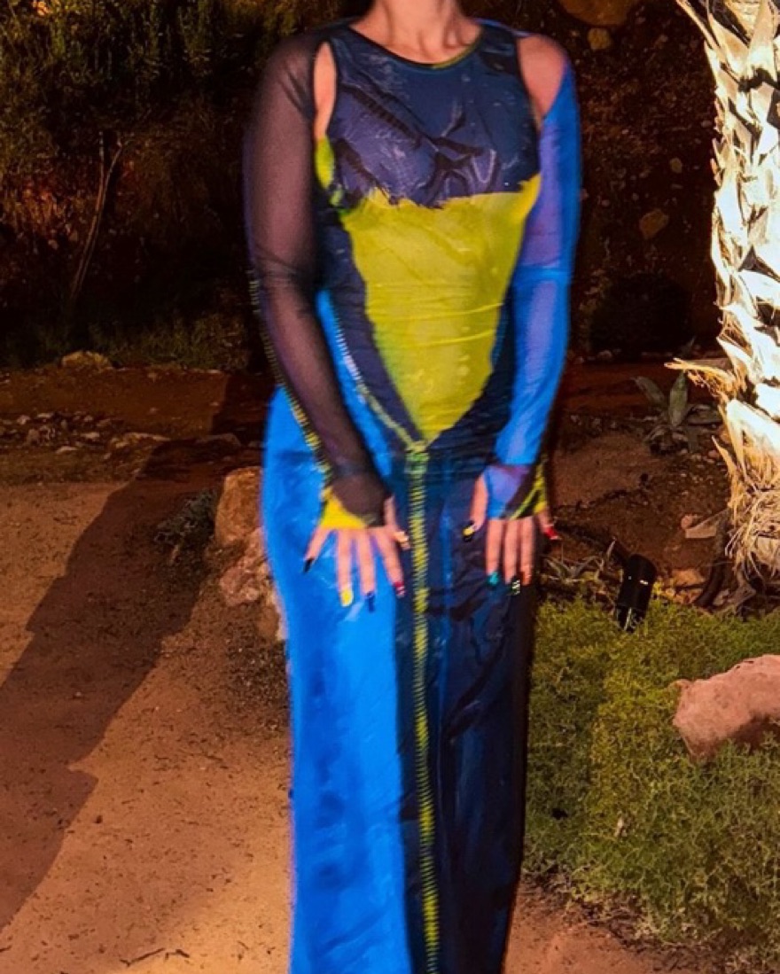 Tara Hakin Blue/ Yellow Shrug Dress | Pickle