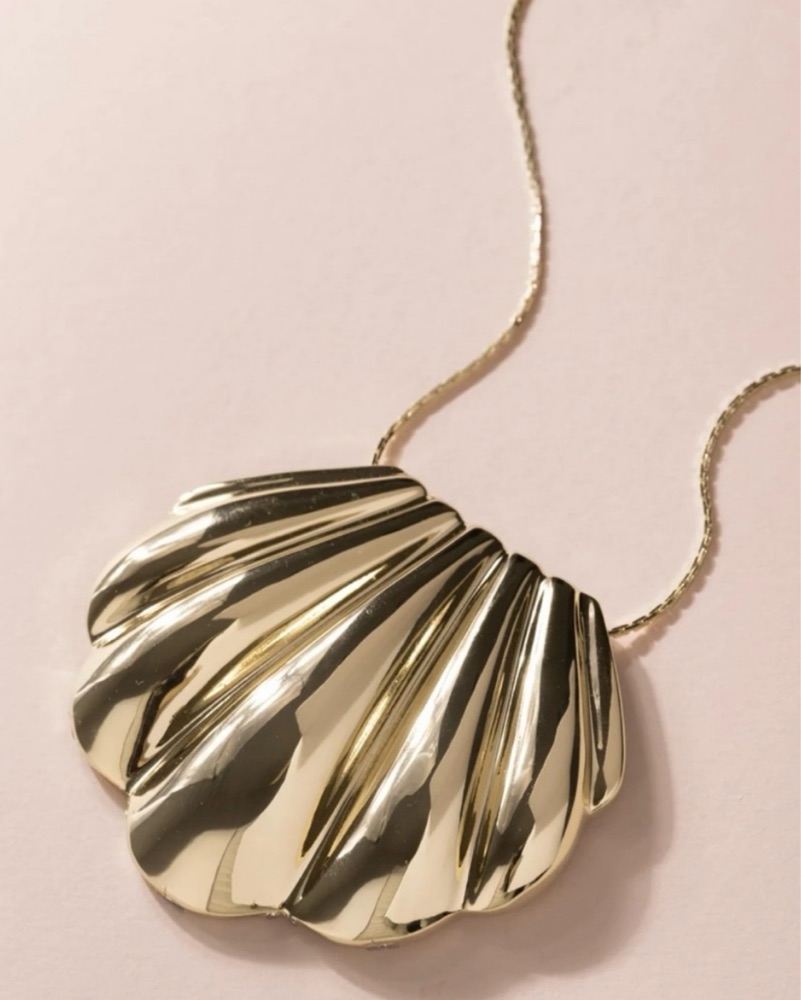 Large Shell Necklace - Fashion Jewelry by Electric Picks - Pickle