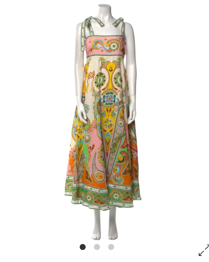 ALEMAIS Pinball Paisley Dress by Alemais - Pickle