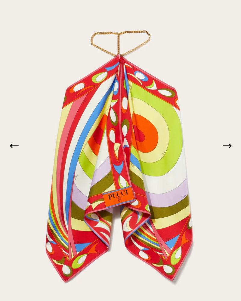 Pucci Chain Halter Top | Pickle