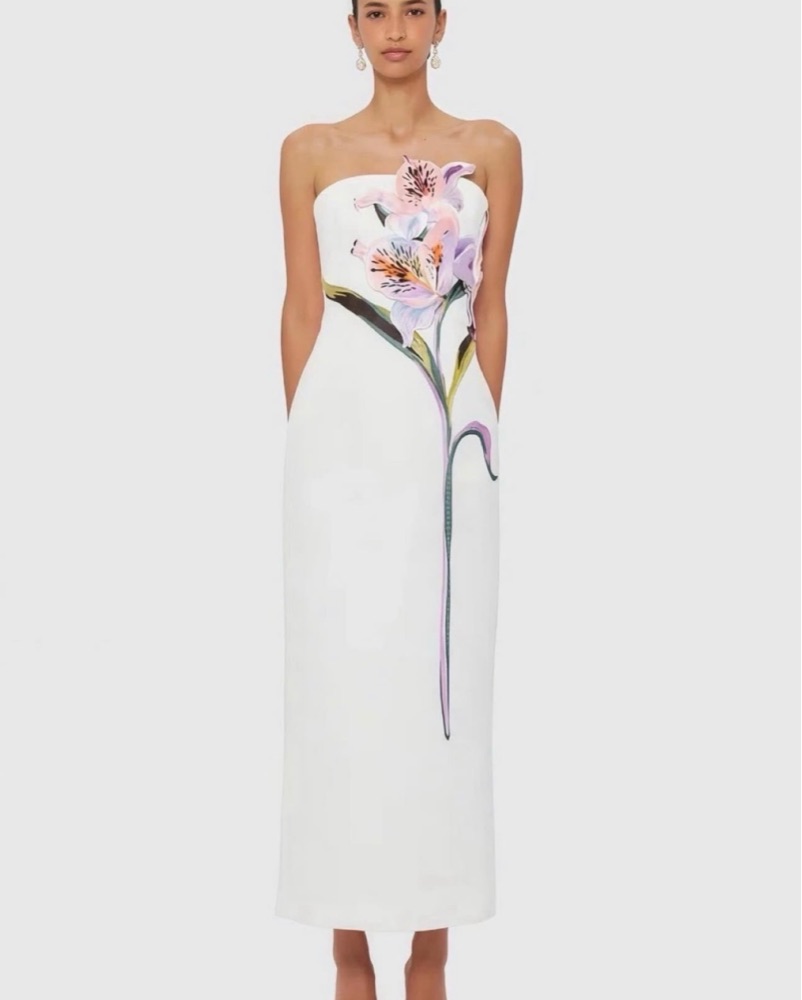 miss rosier Automne White Floral Embroid by Miss Rosier - Pickle