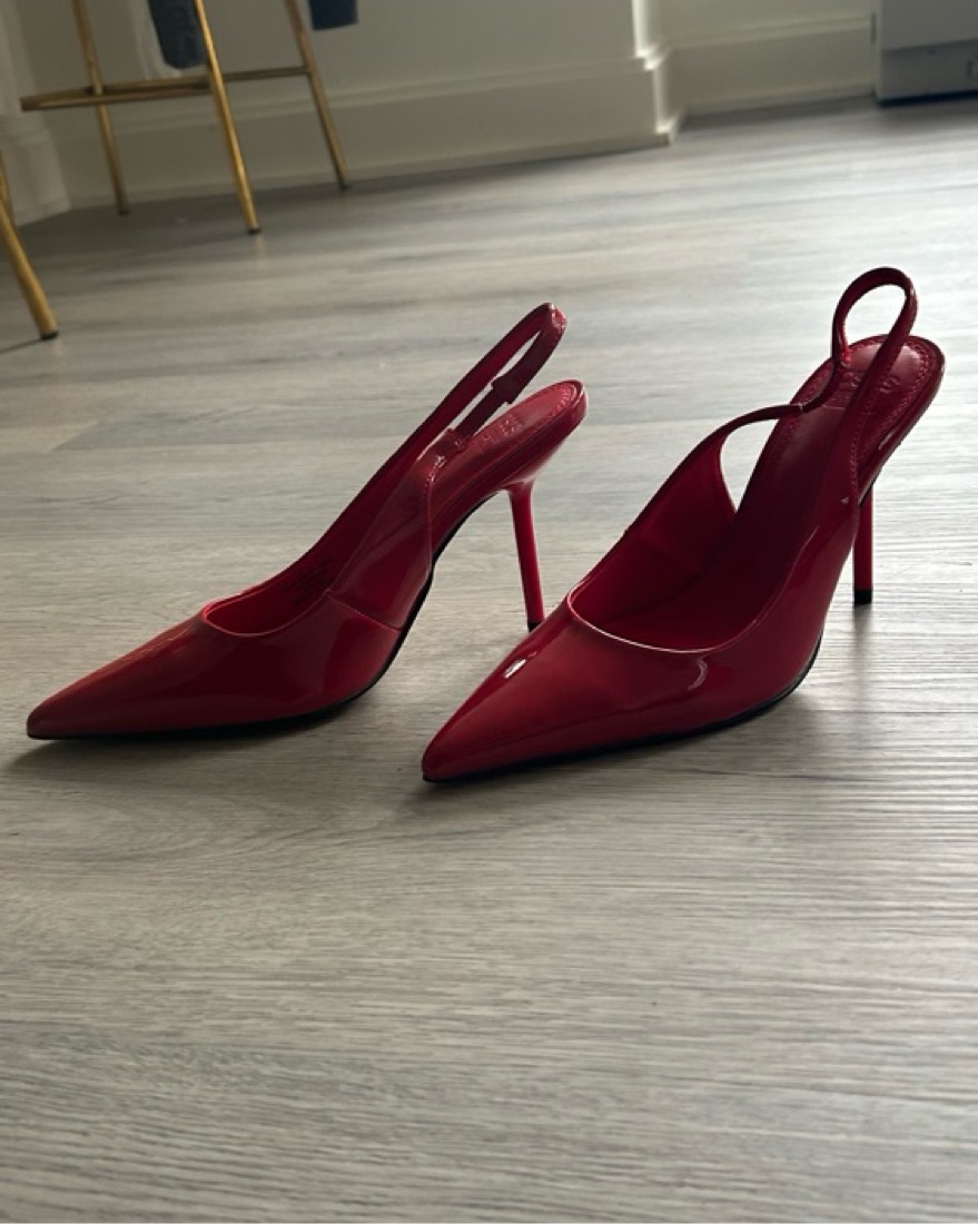 ASOS DESIGN Porsha slingback high heeled by ASOS - Pickle