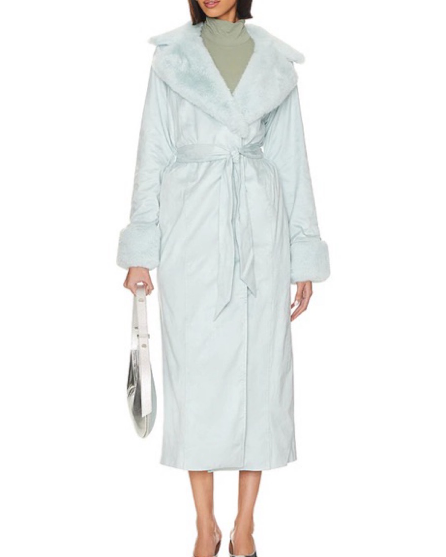 Show Me Your Mumu Coat in Powder Blue by Show Me Your Mumu - Pickle