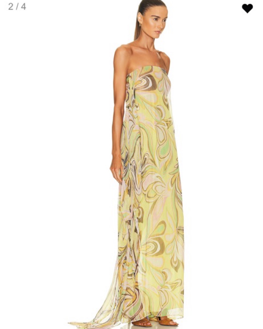 Fwrd Alexis Cami Dress In Gold Ethereal by Alexis - Pickle