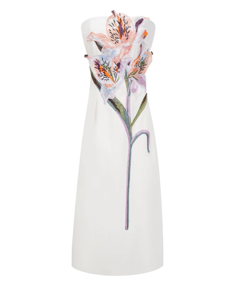 miss rosier Automne White Floral Embroid by Miss Rosier - Pickle