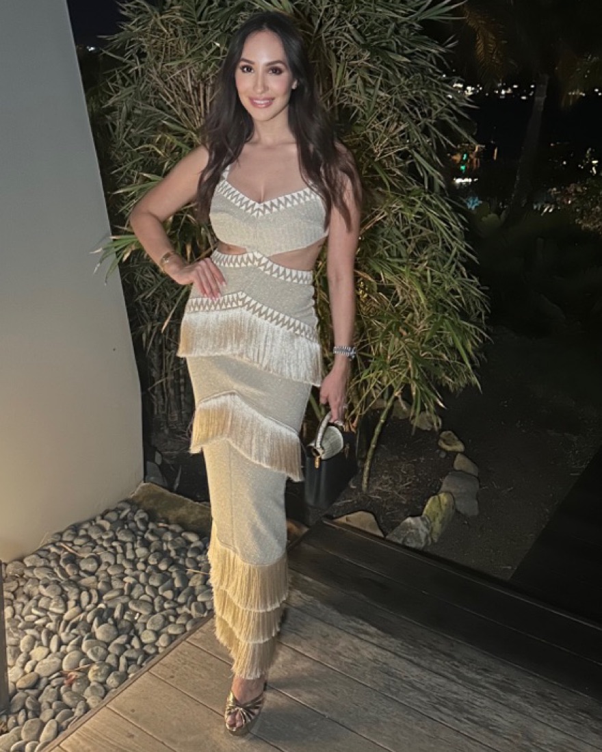 Patbo Metallic Knit Maxi Dress by PatBo - Pickle