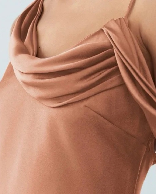 Fame & Partners Francois Chocolate Gown by Fame and Partners - Pickle