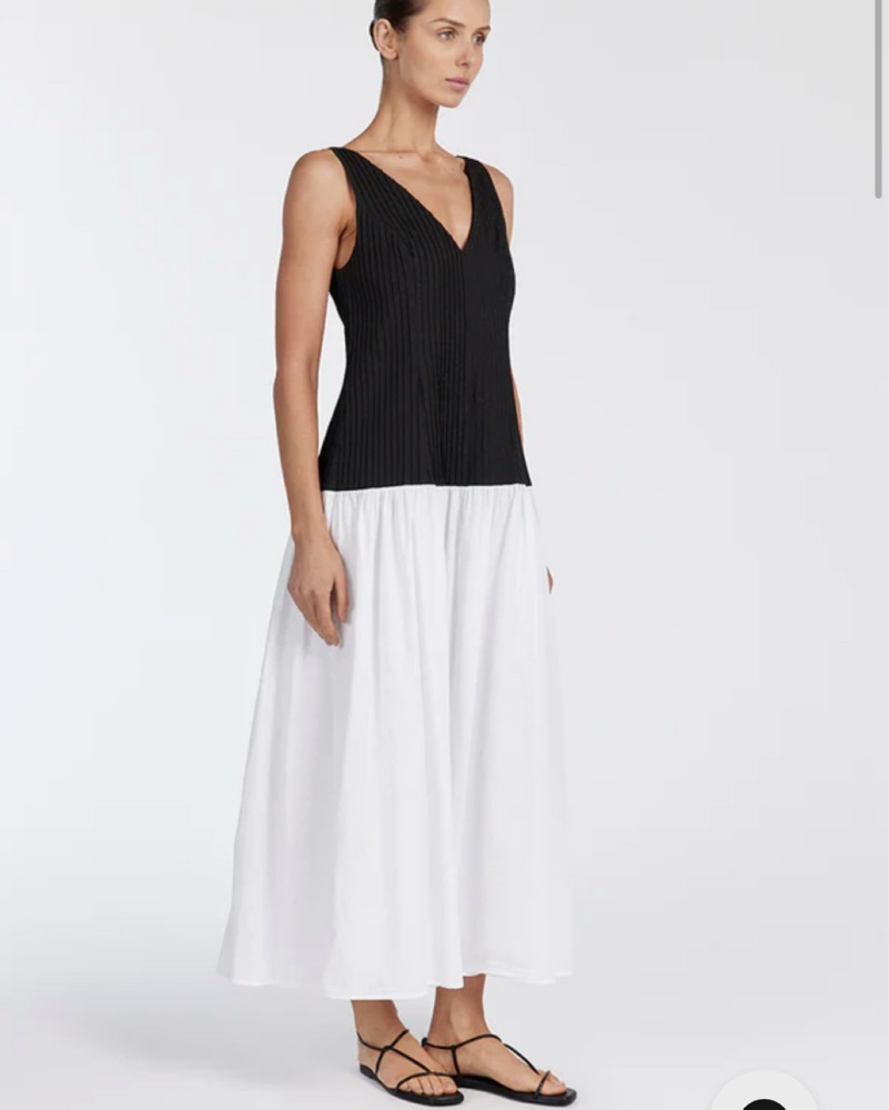 DISSH Kelsie Black & White Midi Dress by Dissh - Pickle