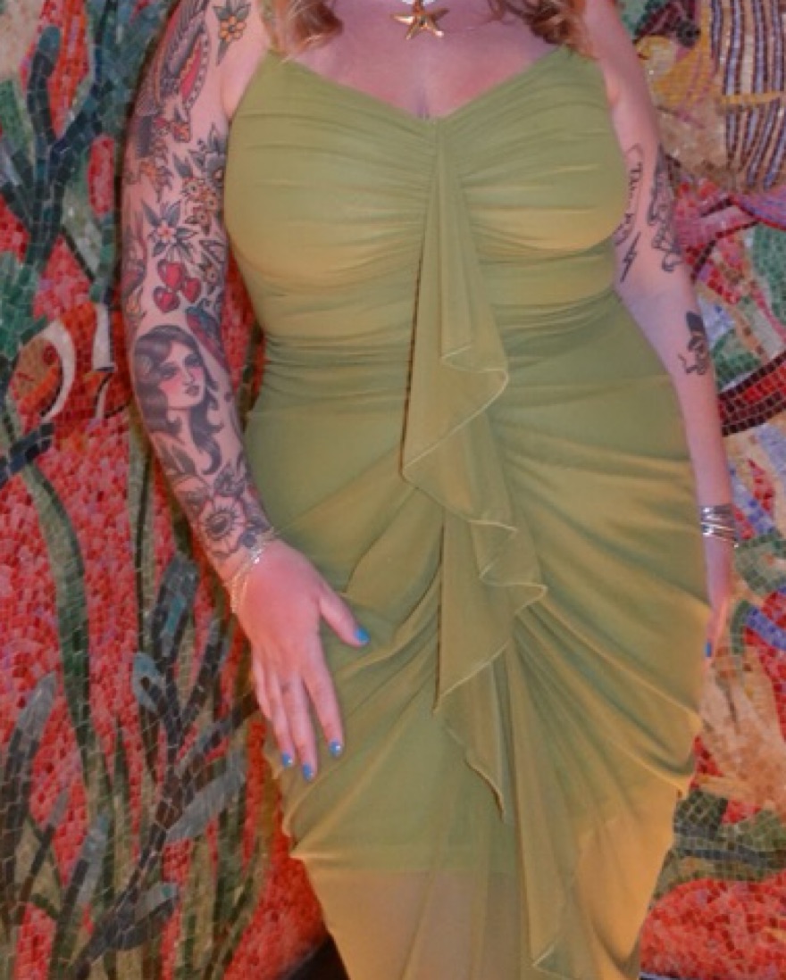 Olive Mermaid Formal Gown | Pickle