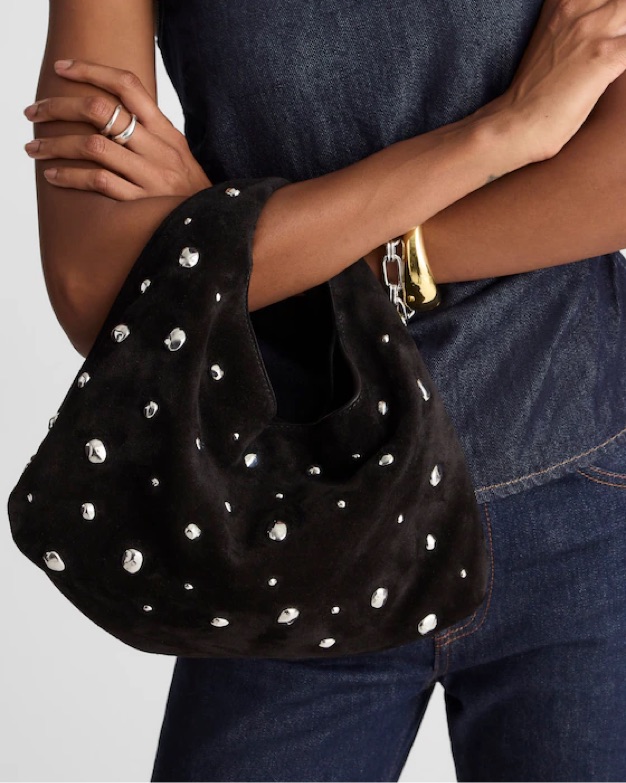Suede Studded Bag by Madewell - Pickle