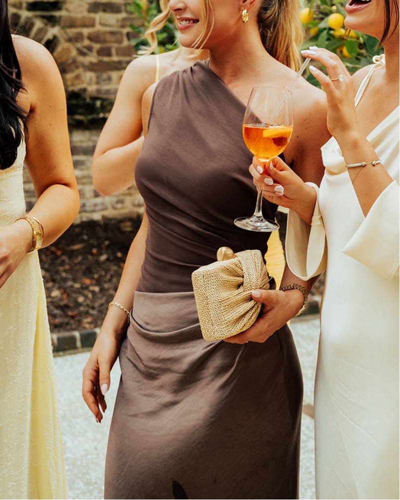 Brown Silk Formal Dress by Aware Barcelona - Pickle