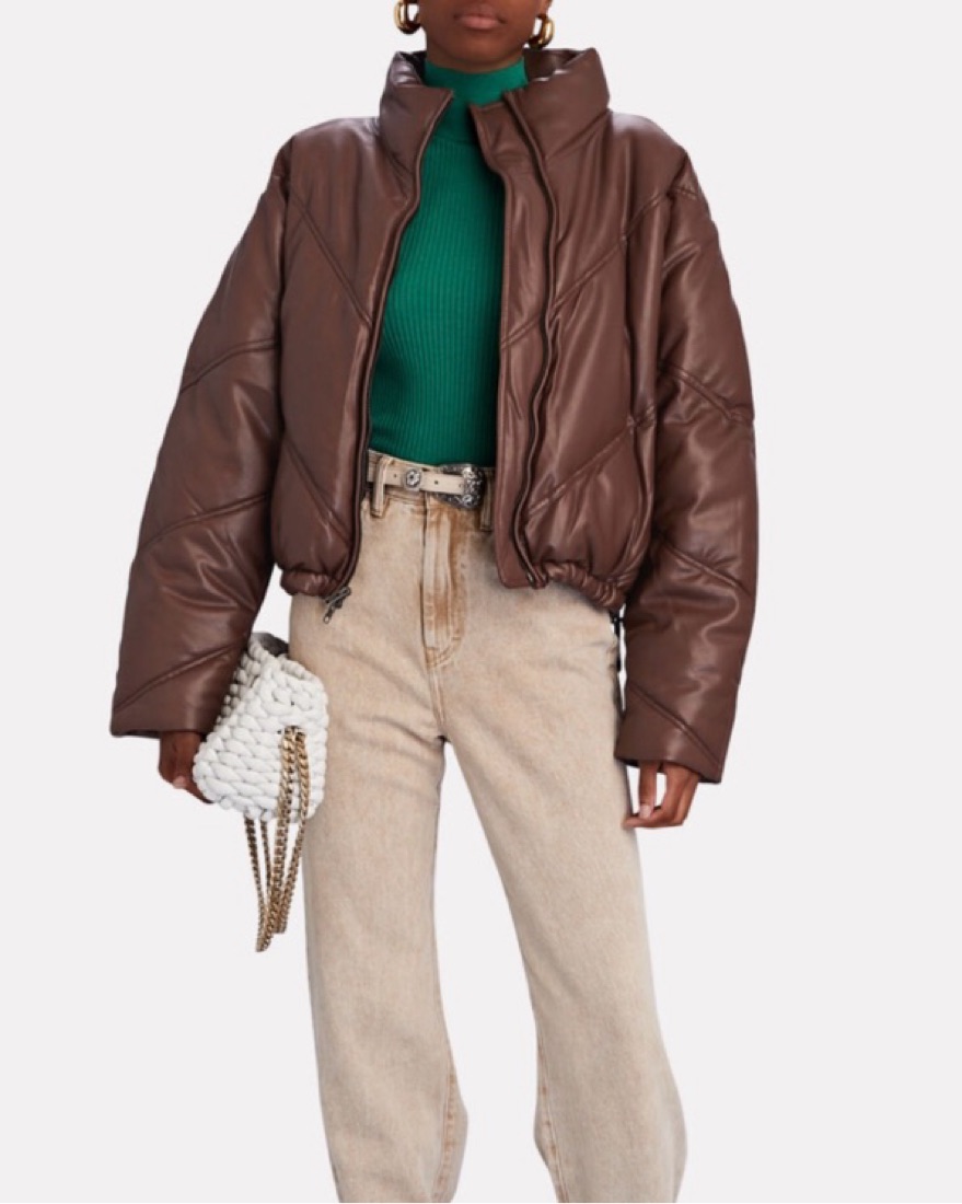 A.L.C Morrison high-neck padded jacket by ALC - Pickle