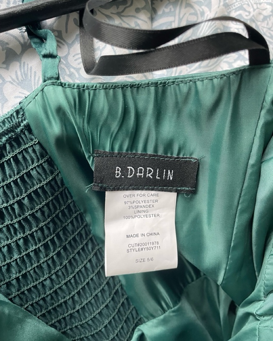 Green Corset Formal Dress by B Darlin - Pickle