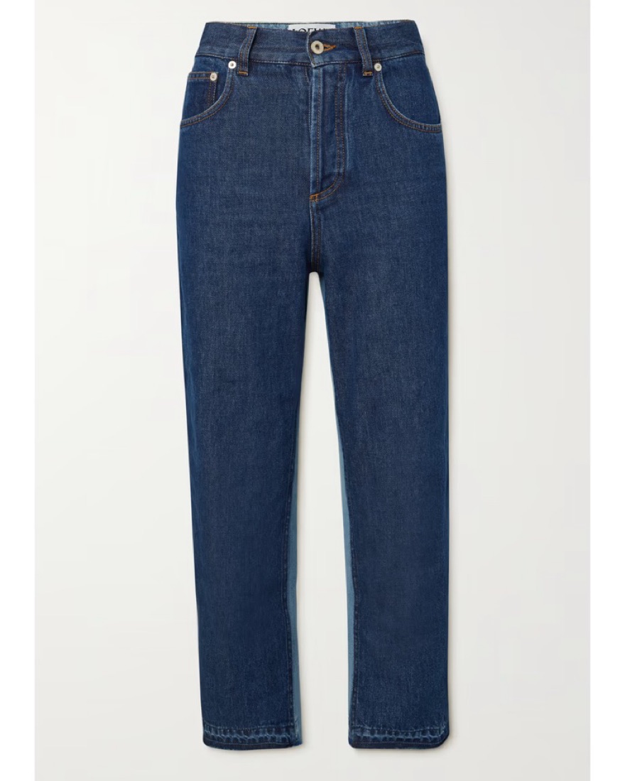 Loewe Cropped Jeans - Two Tone Denim by Loewe - Pickle
