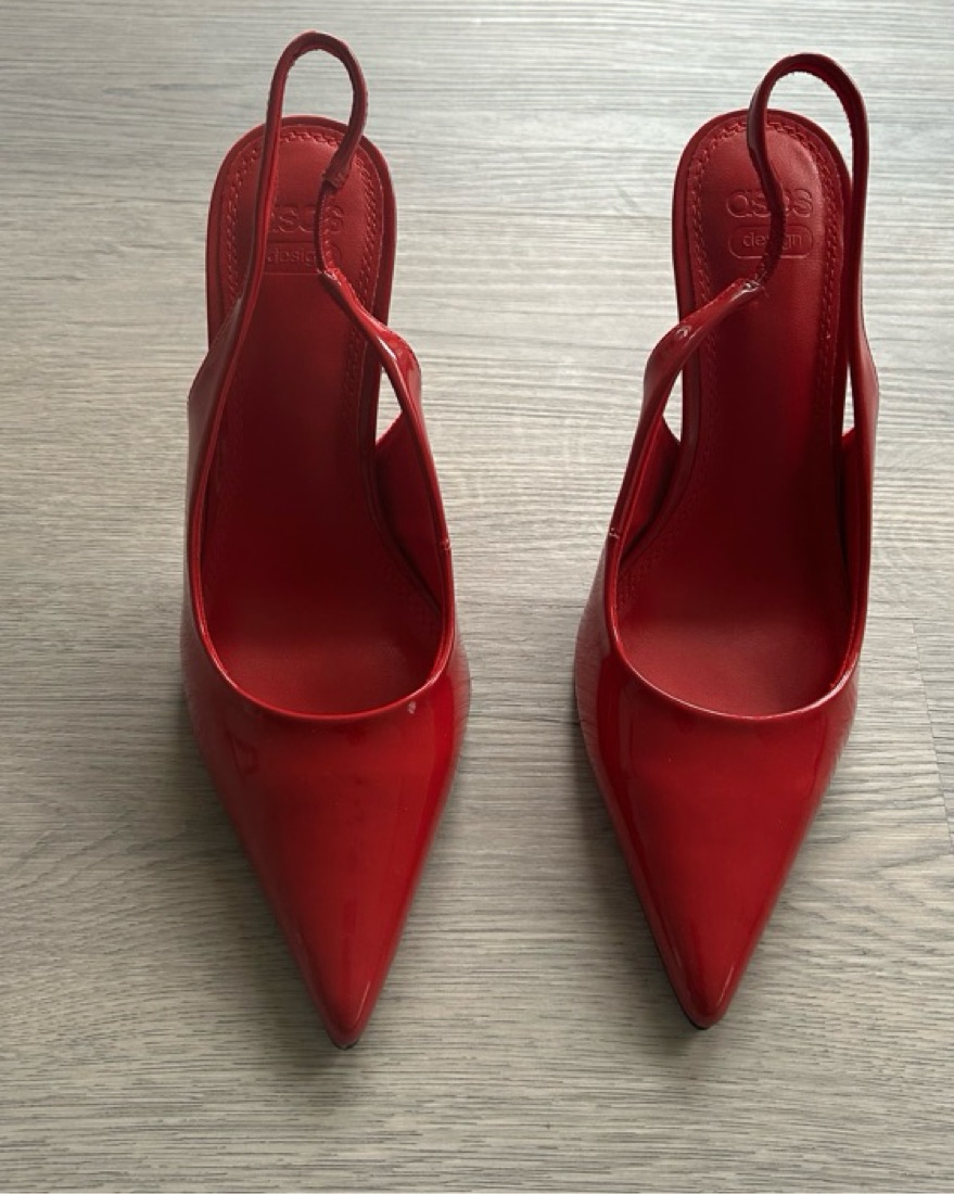 ASOS DESIGN Porsha slingback high heeled by ASOS - Pickle