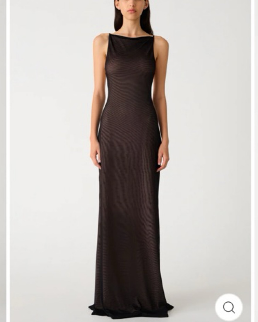 MISHA Mesh Gown by Misha - Pickle