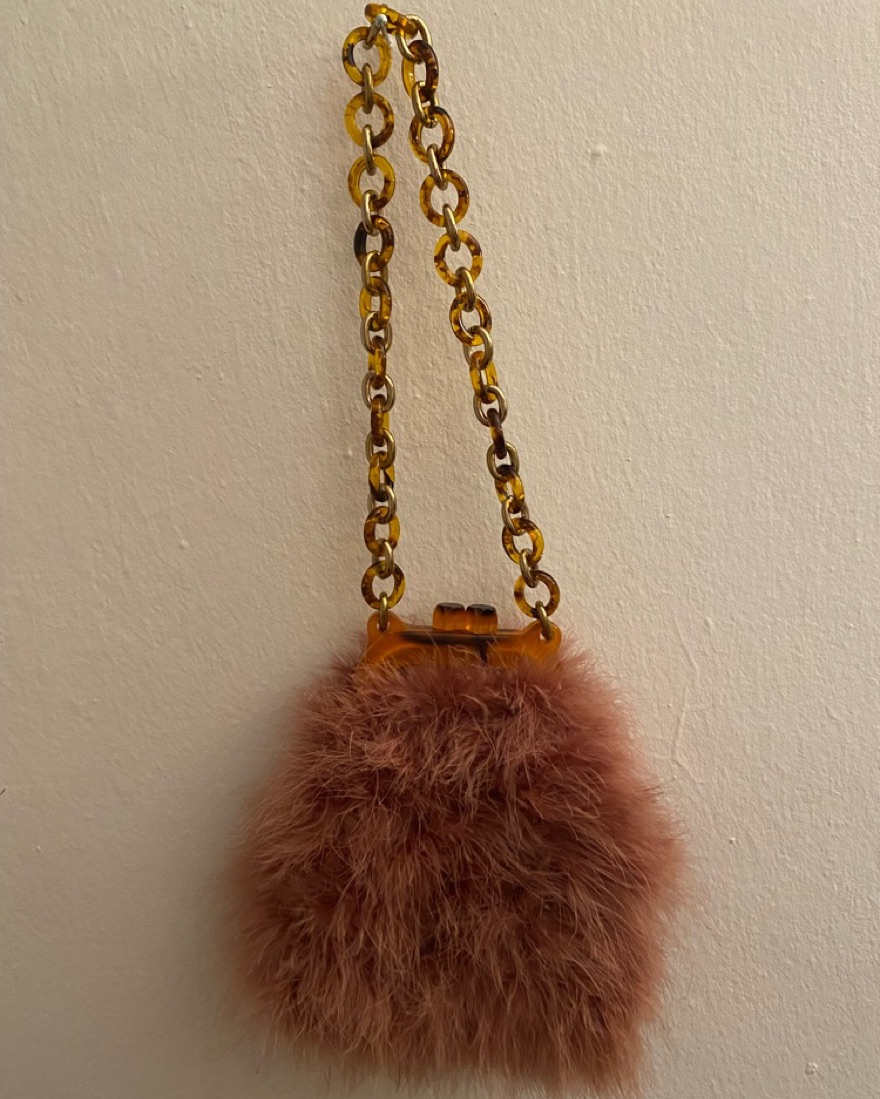 Statement Feather Shoulder Bag by Topshop - Pickle