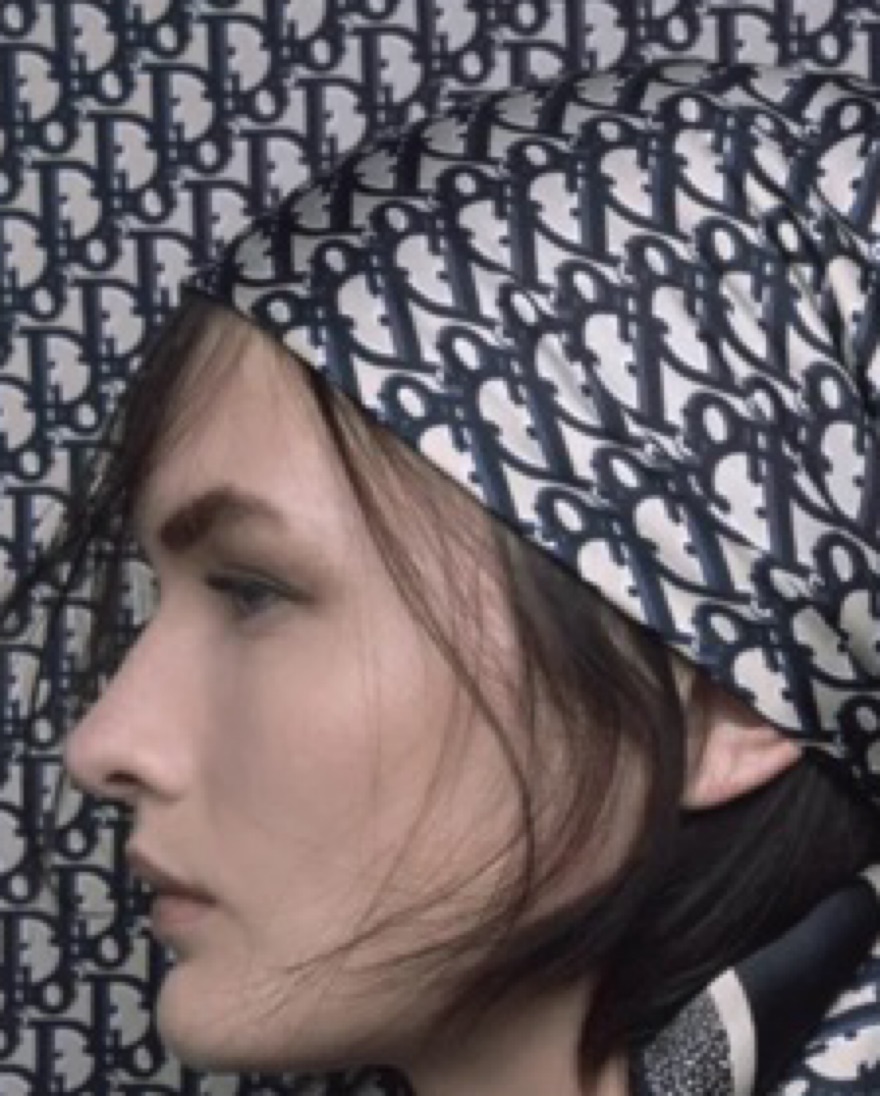 Dior Vintage Silk Scarf by Christian Dior - Pickle