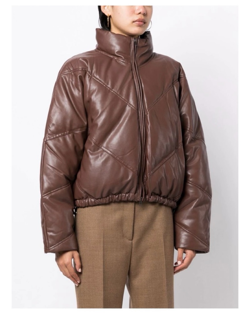 A.L.C Morrison high-neck padded jacket by ALC - Pickle