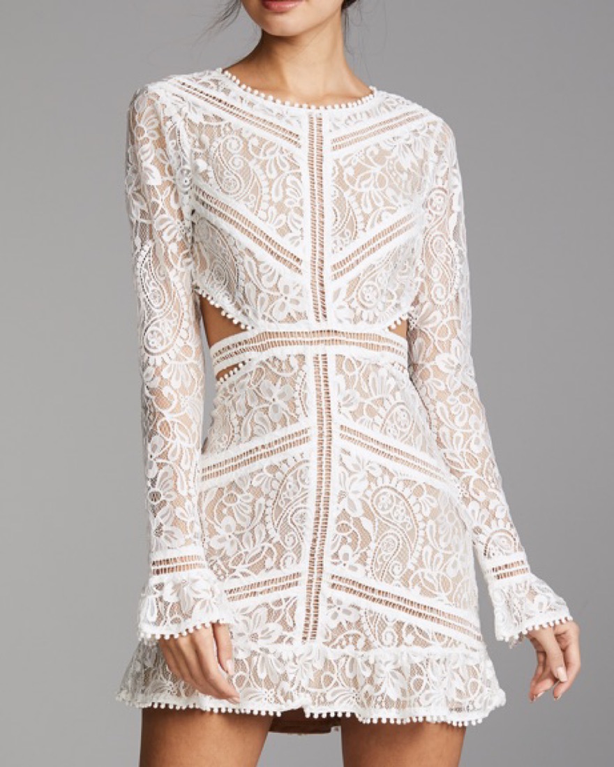 For Love And Lemons Emerie Cut Out Dress by For Love & Lemons - Pickle