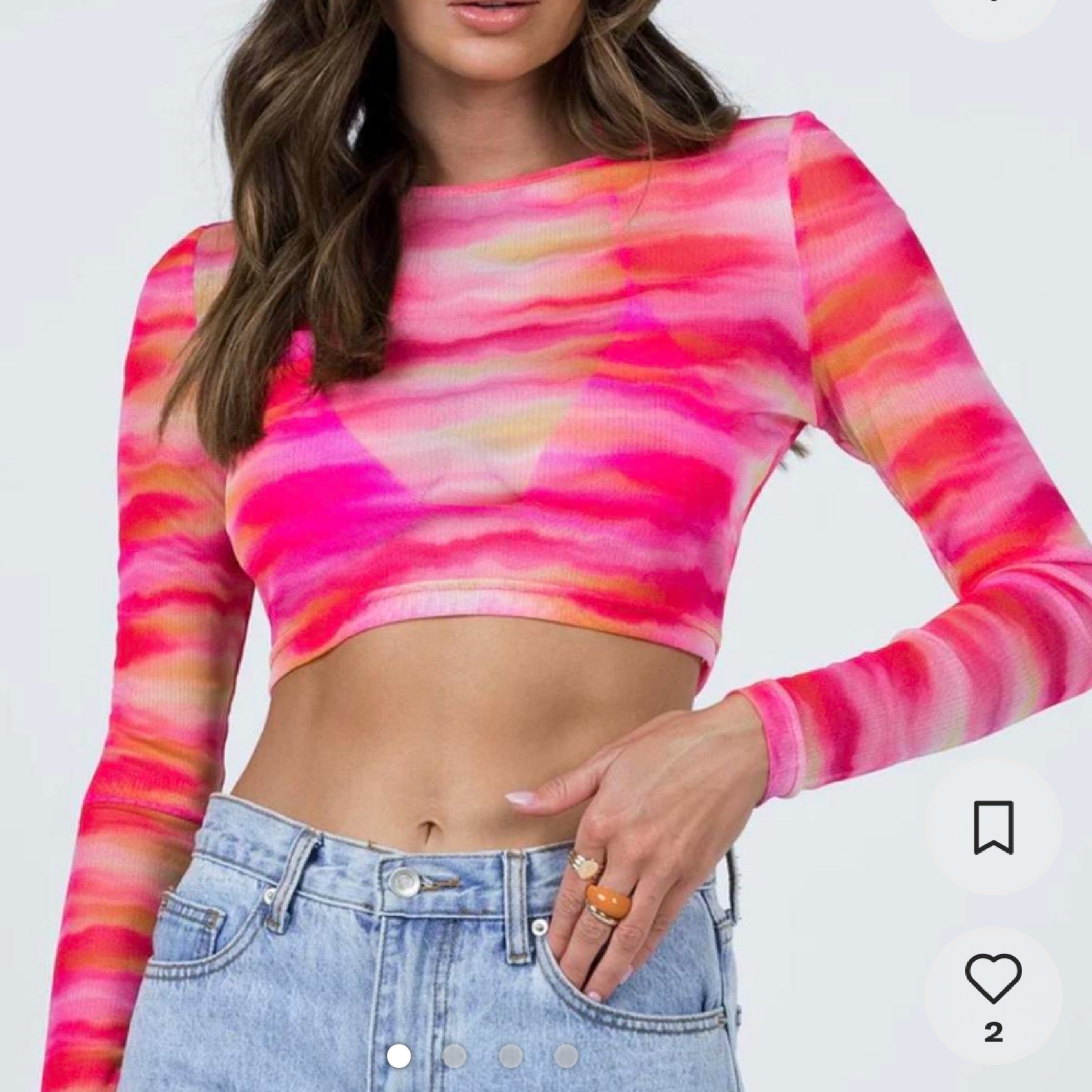 Isabeau Long Sleeve Mesh Top | Pickle