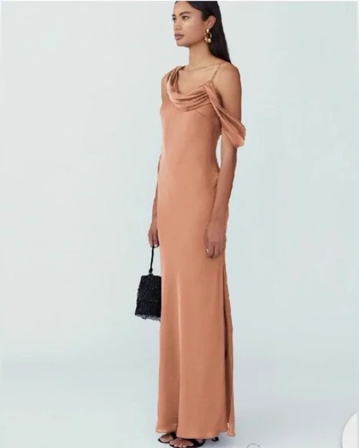 Fame & Partners Francois Chocolate Gown by Fame and Partners - Pickle