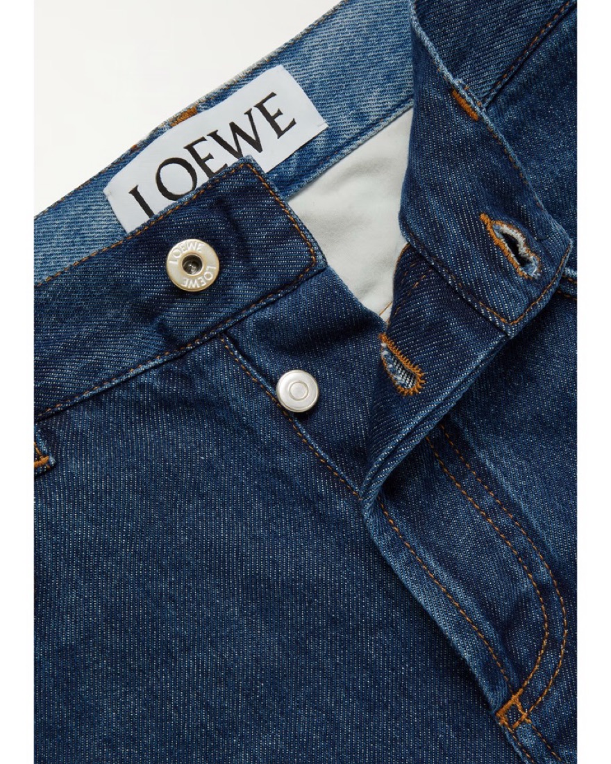 Loewe Cropped Jeans - Two Tone Denim by Loewe - Pickle