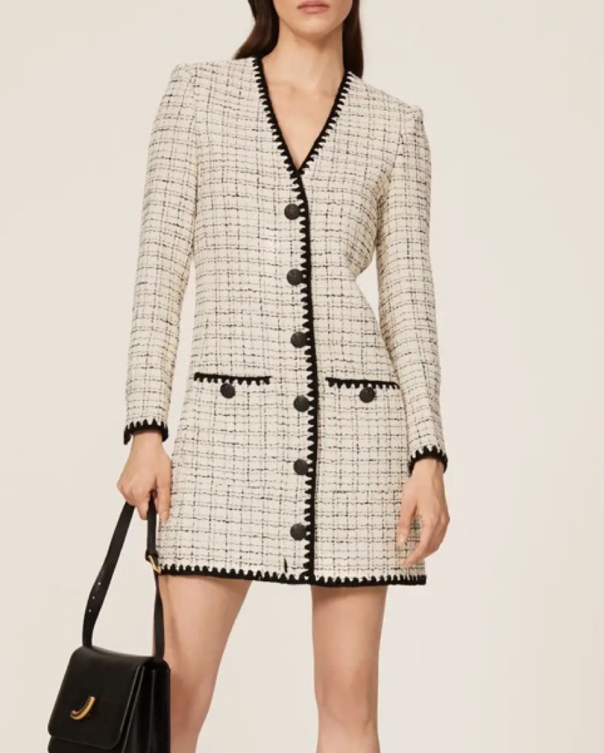 Veronica Beard Black & White Tweed Dress by Veronica Beard - Pickle
