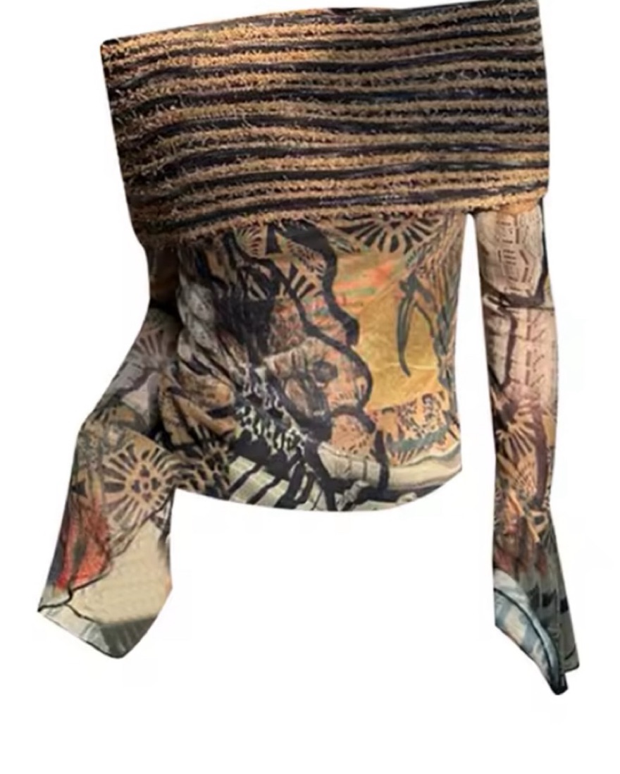 Cute Mesh /Sweater Top | Pickle